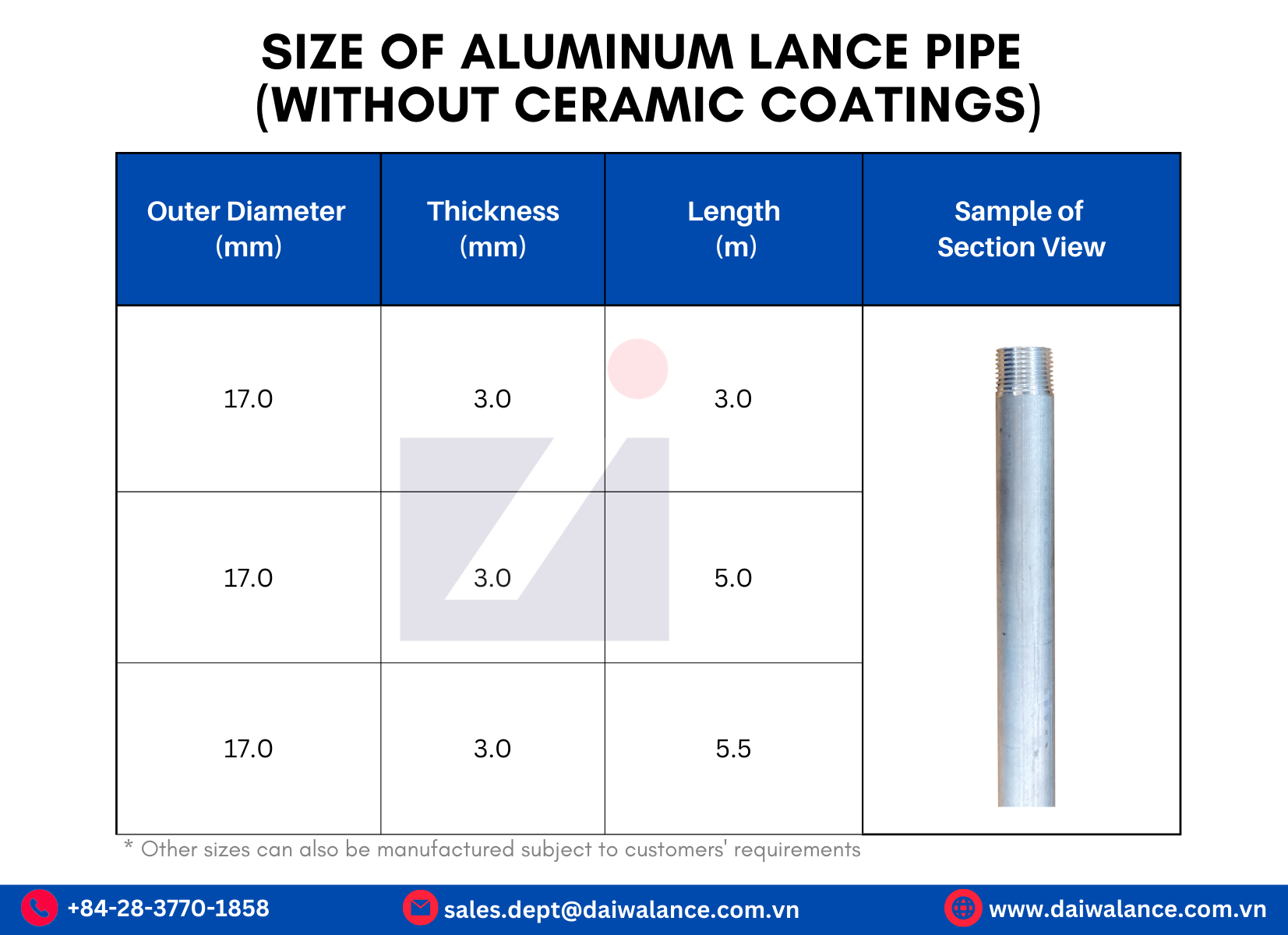 Inside Look: The Structural Elements and Size of Aluminum Lance Pipes